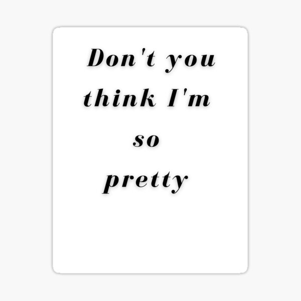 "So pretty" Sticker for Sale by Bachoura12 | Redbubble