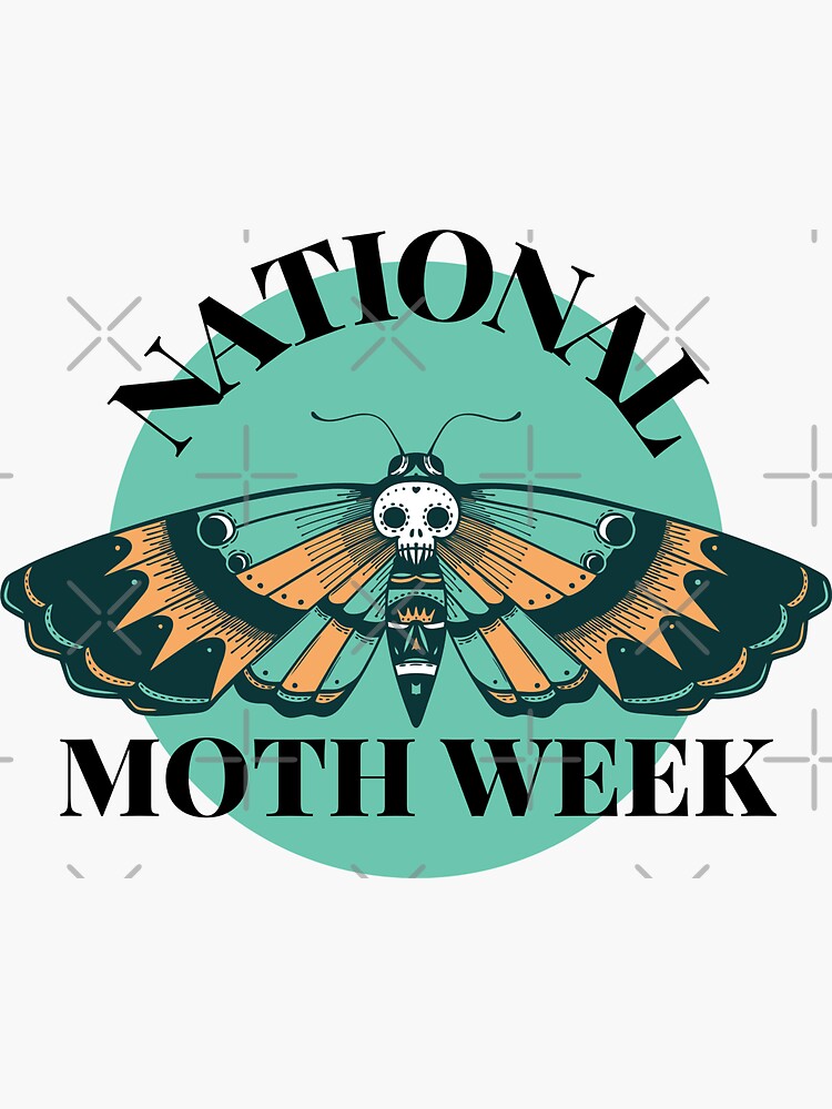 "national moth week" Sticker for Sale by nevertheless- | Redbubble