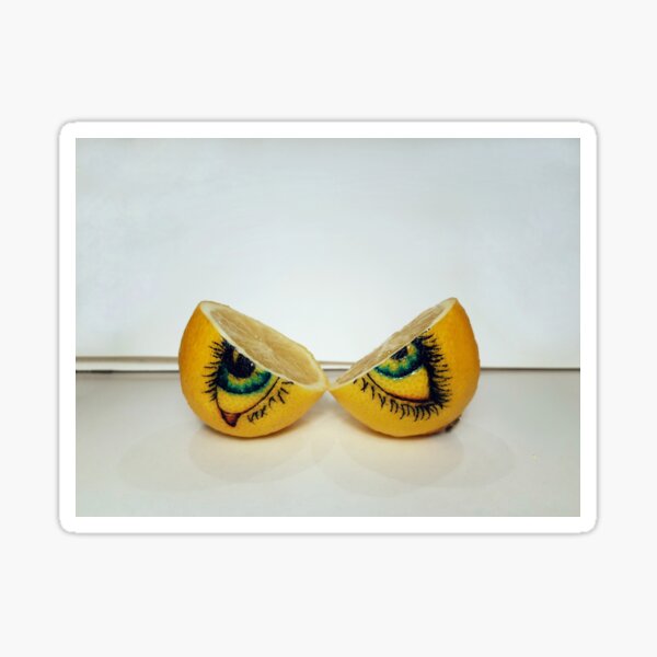 "Lemon eye tattoo" Sticker for Sale by multichrome | Redbubble