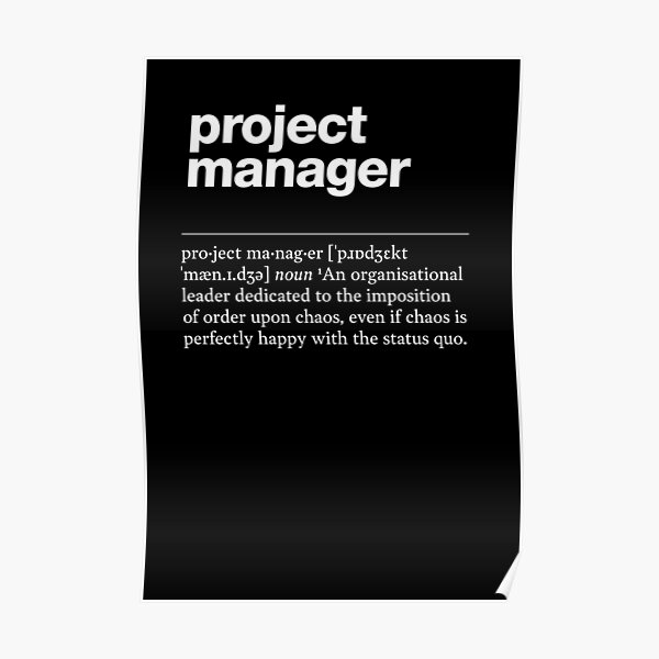 ""Project manager" funny job description, definition project manager ...