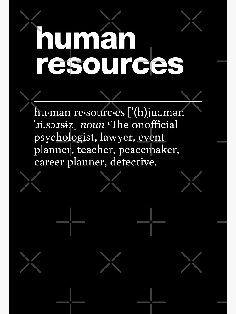 ""Human resources" funny job description, definition HR manager ...