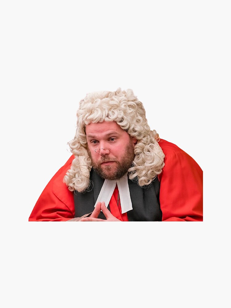 "judge" Sticker by ccannilla0104 | Redbubble