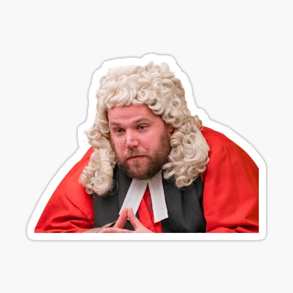 "judge" Sticker by ccannilla0104 | Redbubble