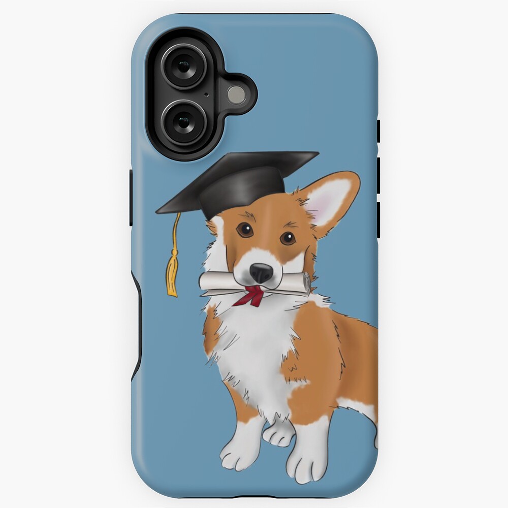 "Cute Corgi Graduation | Corgi Wearing a Graduation Hat and Holding a ...
