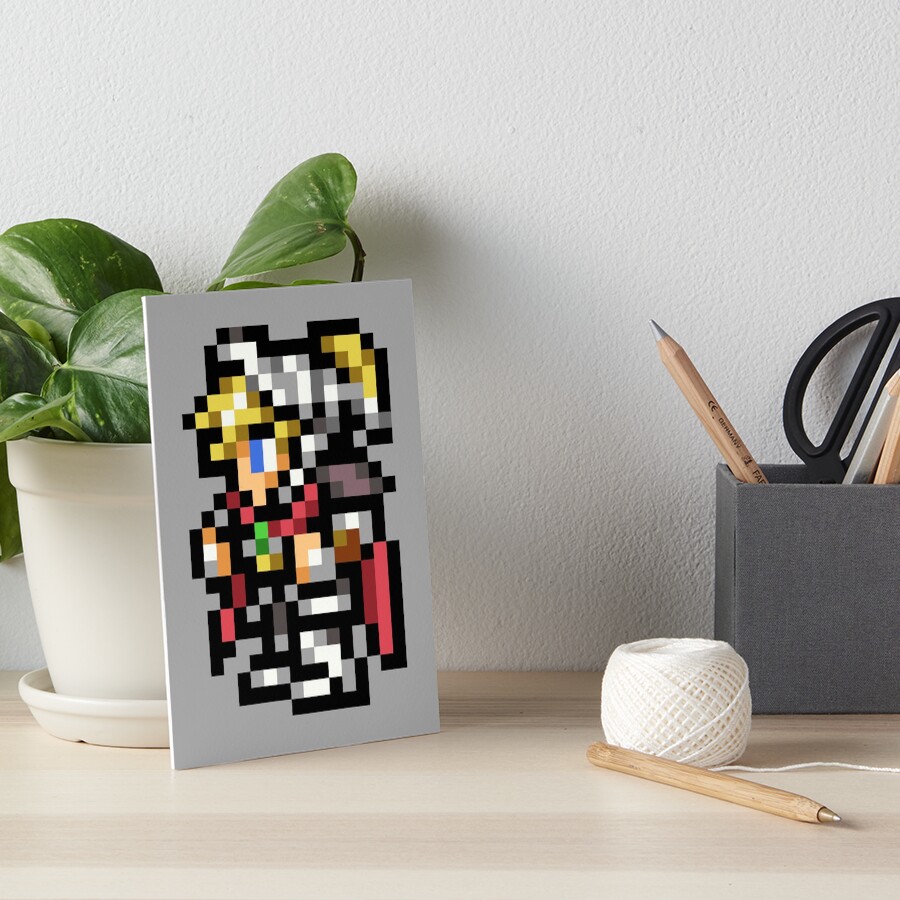 "Final Fantasy III - Ingus Sprite" Art Board Print by SpriteZone ...