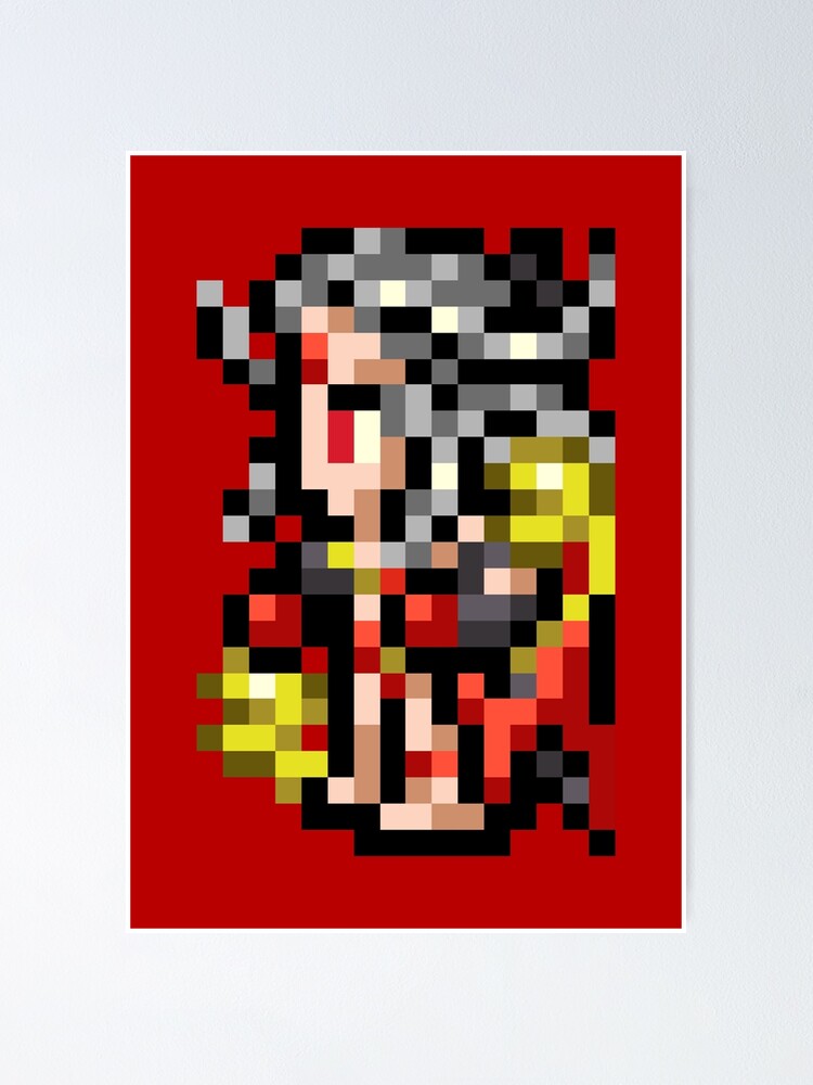 "Final Fantasy III - Cloud Of Darkness Sprite" Poster by SpriteZone ...