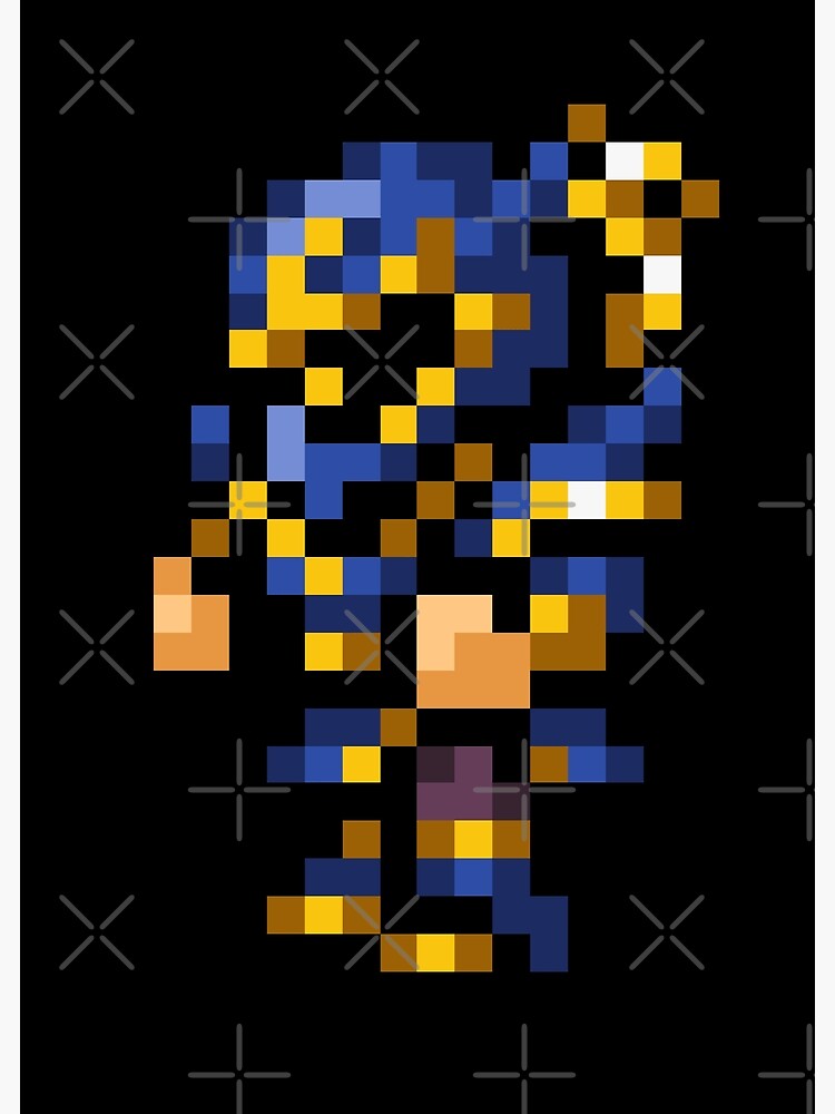 "Final Fantasy III - Dark Knight Luneth Sprite" Art Print for Sale by ...