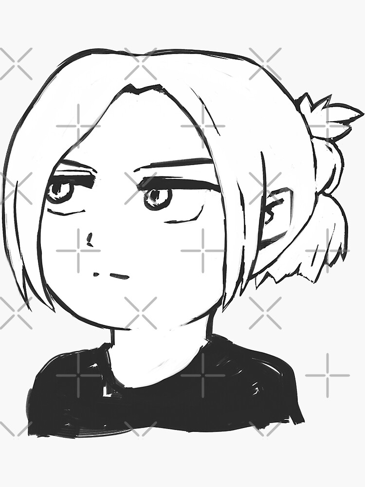 "Annie Leonhart chibi snk aot" Sticker for Sale by MoonLightHel | Redbubble