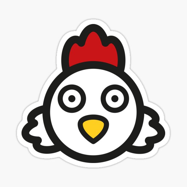 "Flying Chicken" Sticker for Sale by noolook | Redbubble