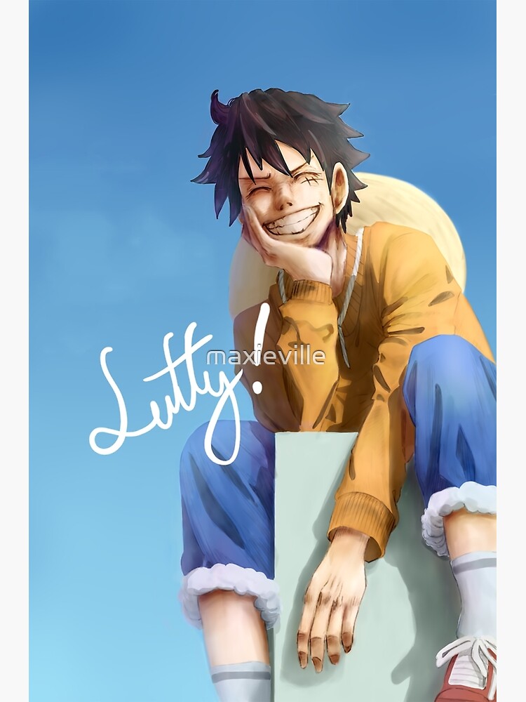 "Luffy modern style" Poster for Sale by maxieville | Redbubble