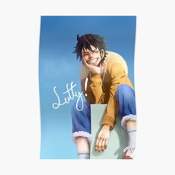 "Luffy modern style" Poster for Sale by maxieville | Redbubble