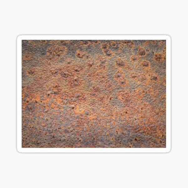 "Rusty metallic surface" Sticker for Sale by psychoshadow | Redbubble