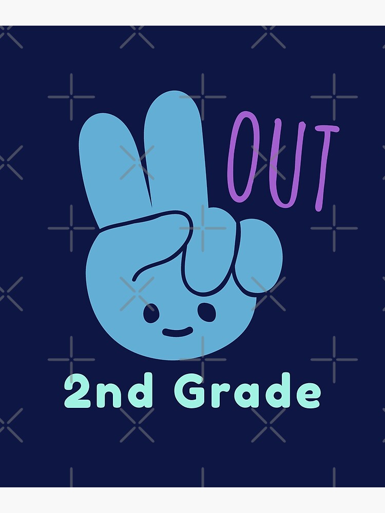 "Peace Out 2nd Grade Last Day of School Class Of 2021 Grad" Poster for ...