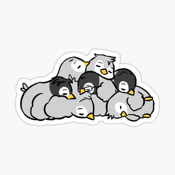 "sleepy babies" Sticker for Sale by ninjaomelet | Redbubble