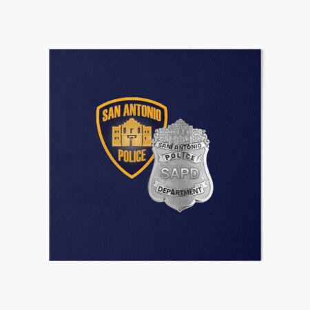 "San Antonio Police Badge & Patch" Art Board Print by lawrencebaird ...