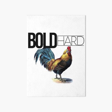 "Bold Hard Rooster" Art Board Print by Elle-Carpenter | Redbubble