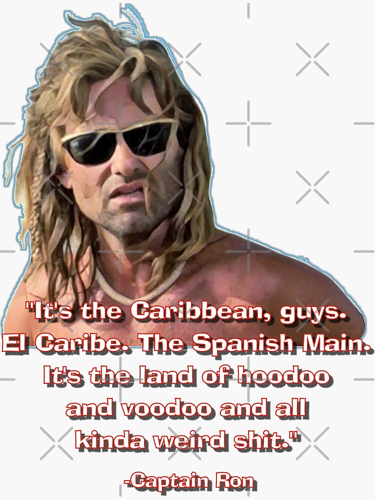 "CAPTAIN RON - It's the Caribbean, guys!" " Sticker for Sale by ...