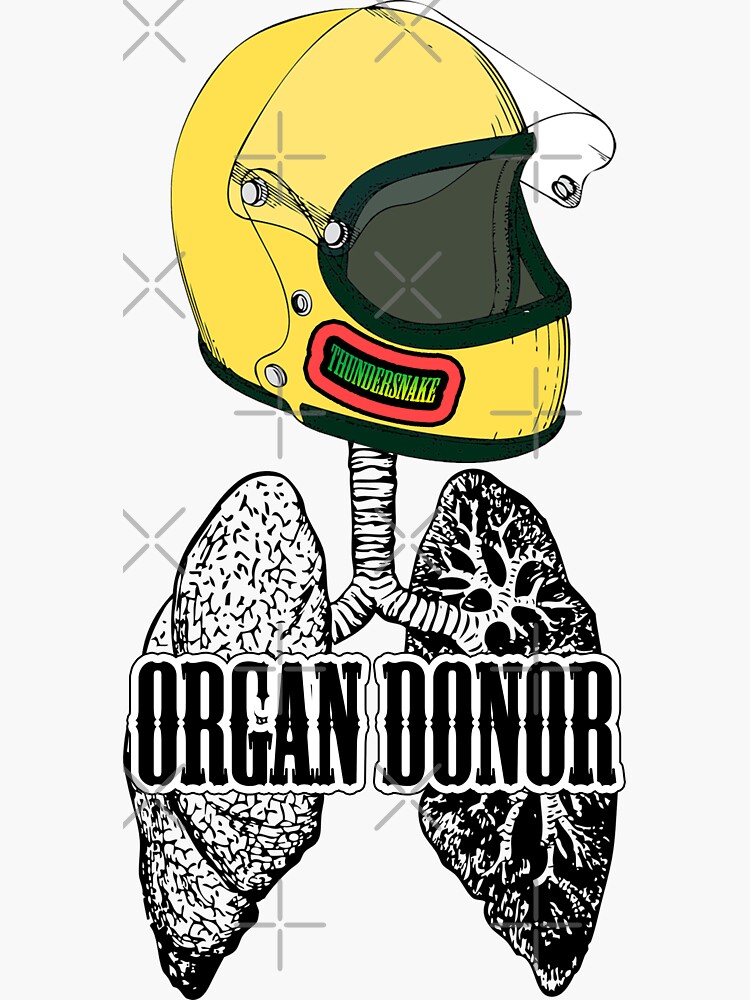 "Organ Donor" Sticker for Sale by Thundersnake666 | Redbubble