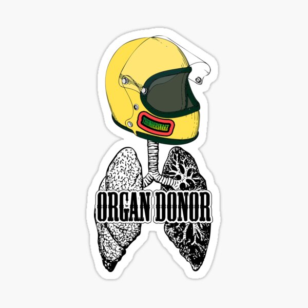 "Organ Donor" Sticker for Sale by Thundersnake666 | Redbubble