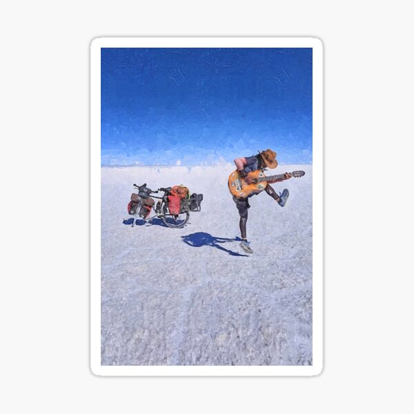 "Gypsy Bohemian Musician Bicycle Rider Cyclist Retro Vintage Road Bike ...