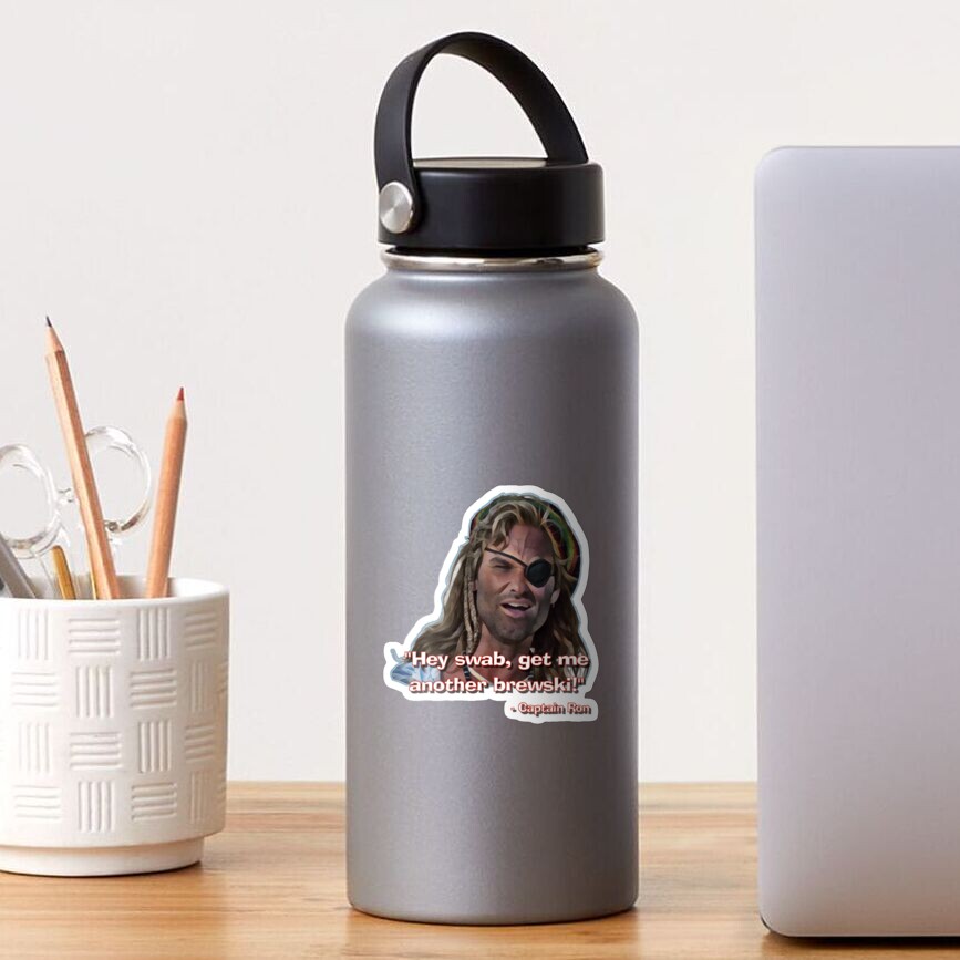 "CAPTAIN RON - "Hey swab, get me another brewski!"" Sticker for Sale by ...