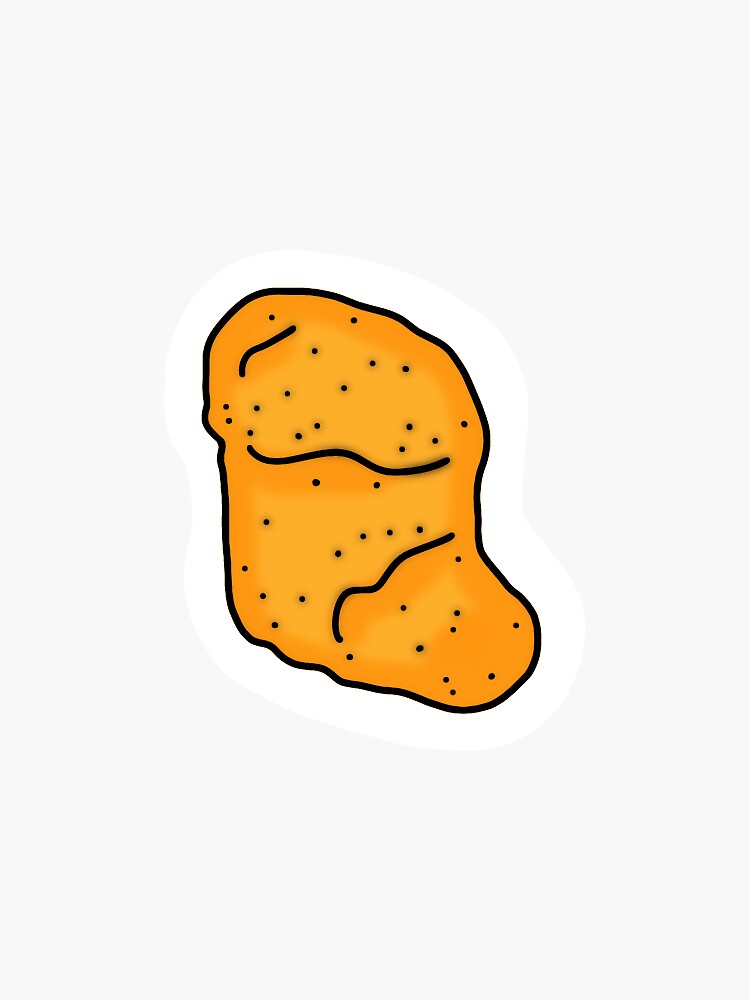 "Chicken Nugget Boot" Sticker by breannapoch | Redbubble