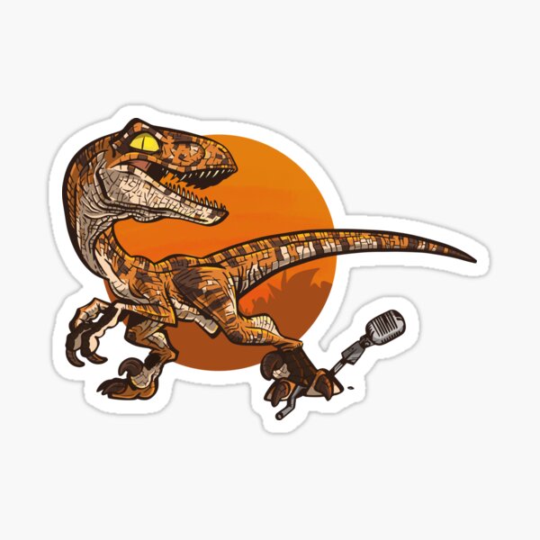 "Raptor Art" Sticker for Sale by JurassicParkPod | Redbubble