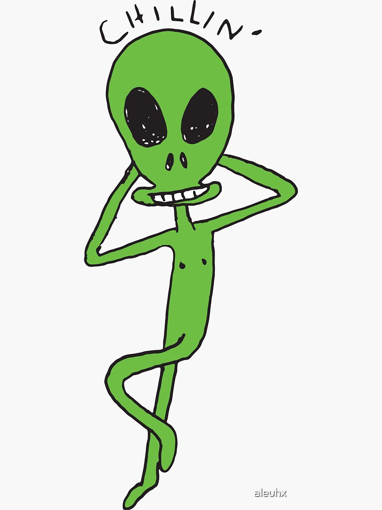"Chillin" Sticker by aleuhx | Redbubble