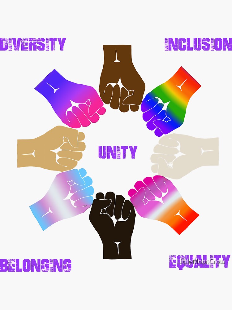 "We Are All One Race... Human." Sticker for Sale by LittleMoonCrow ...