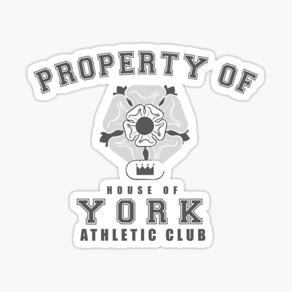 "House of York Athletics" Sticker by bullethead | Redbubble