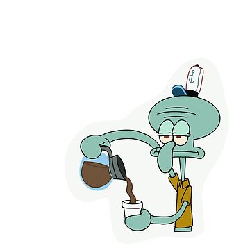 "Squidward Sticker" Sticker for Sale by katiedoitt | Redbubble