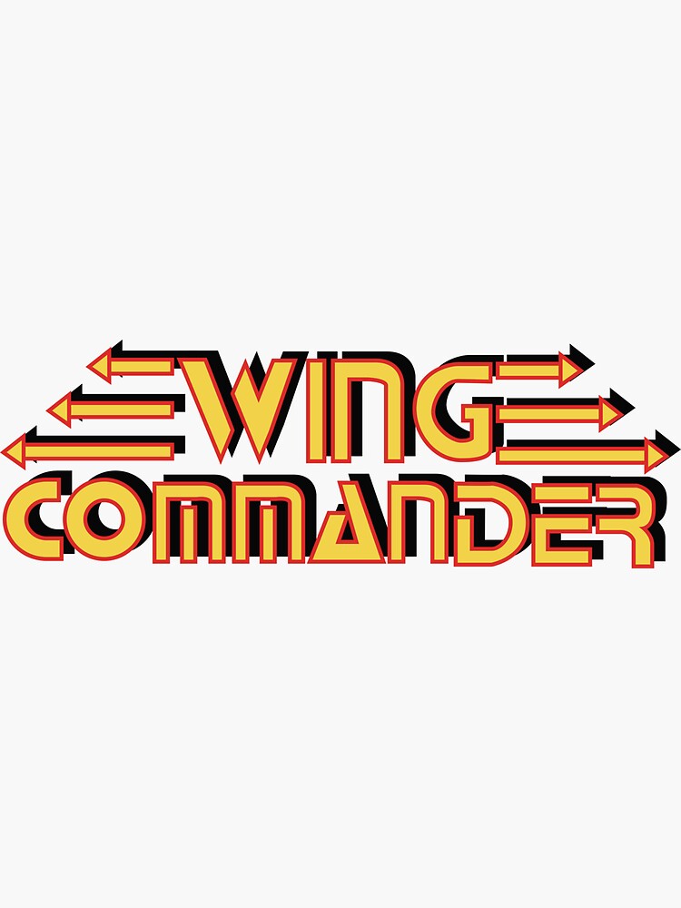 "Wing Commander Retro Logo" Sticker for Sale by Apolinario1975 | Redbubble