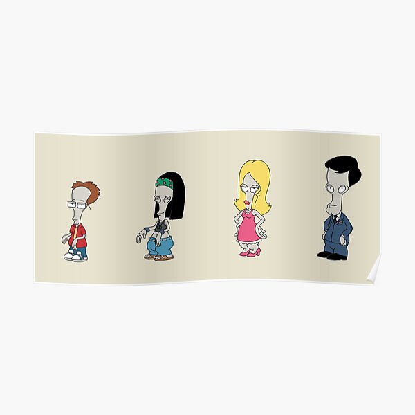 "American Dad Roger Smith Family " Poster for Sale by thebcarts | Redbubble