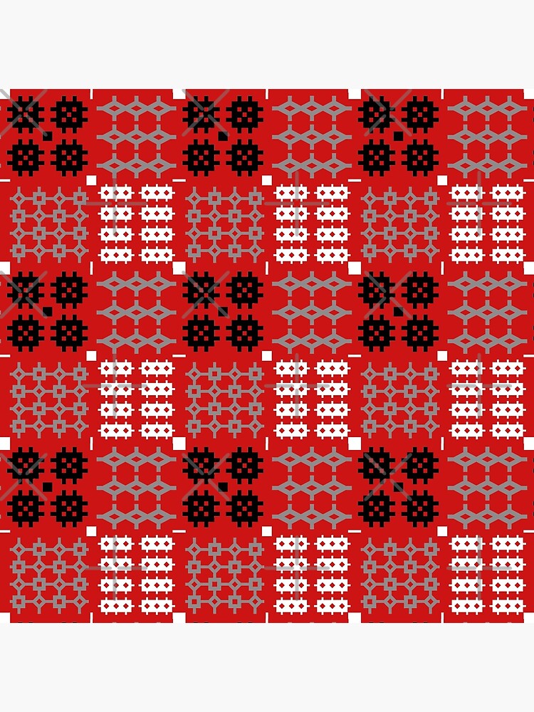 "Welsh Tapestry Design, Carthen Cymraeg, Cymreig (red)" Throw Pillow ...