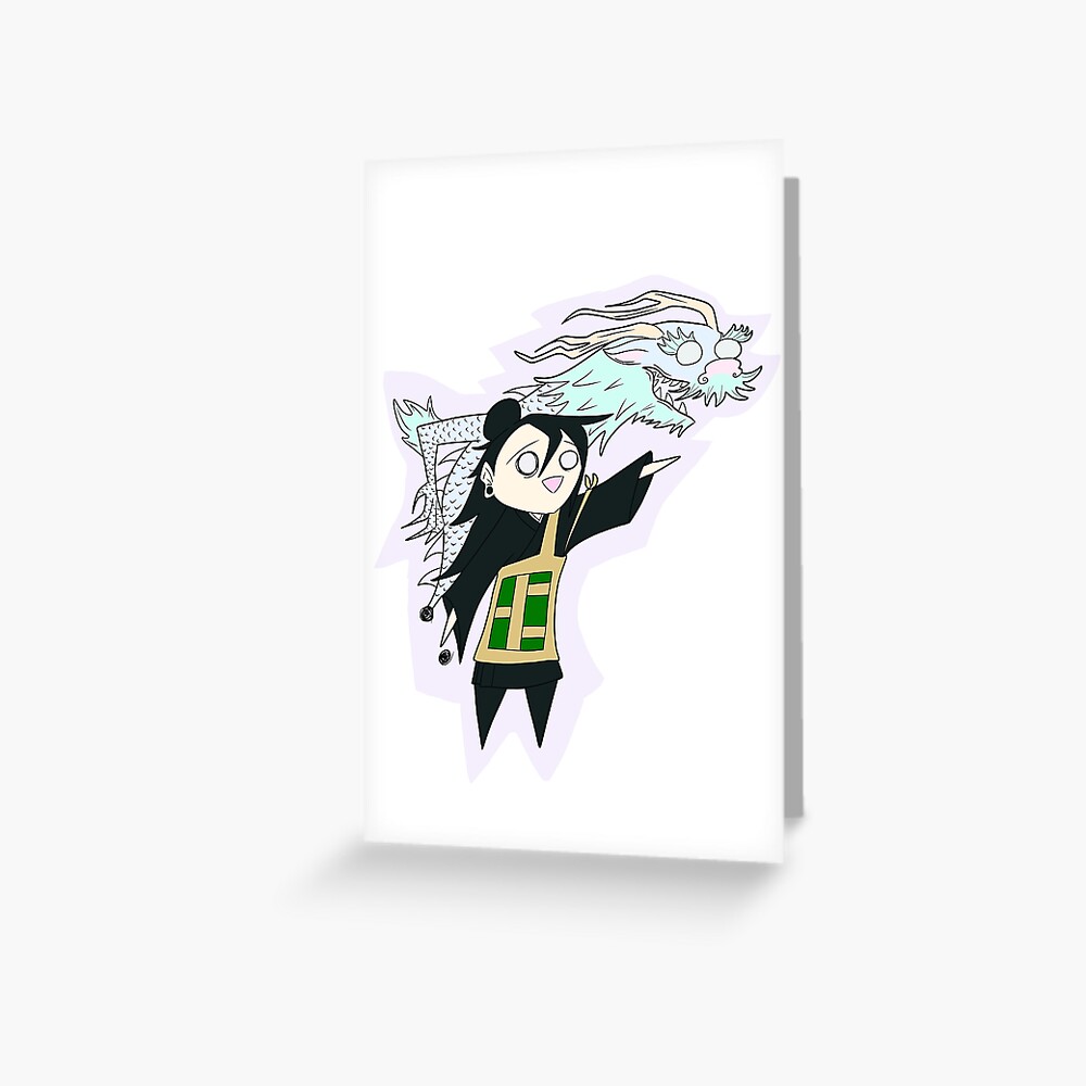 "Lil Cutie Geto and Rainbow Dragon" Greeting Card by jeepersgigi ...