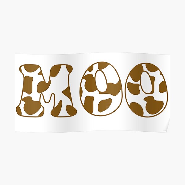 "Cow Pattern Moo" Poster for Sale by itsjuliacorreia | Redbubble