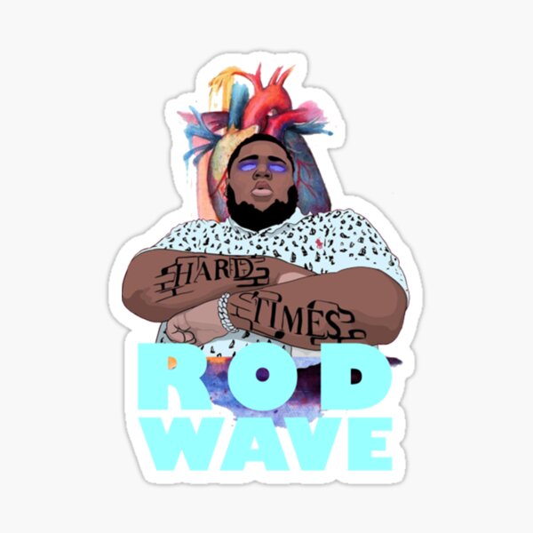 "Rod Wave coloring design" Sticker by TamelaBracken | Redbubble