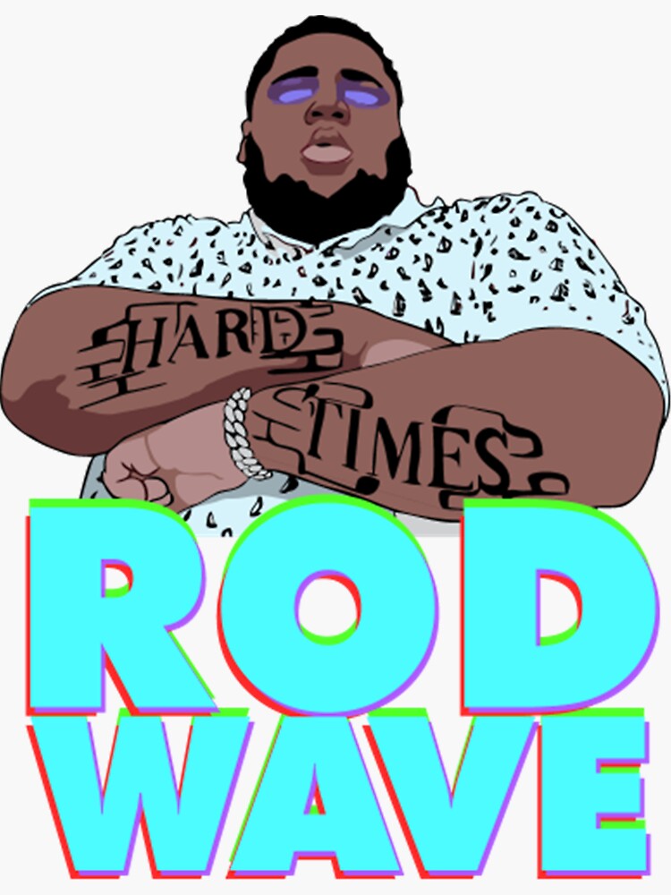"Rod Wave Fanart" Sticker by TamelaBracken | Redbubble