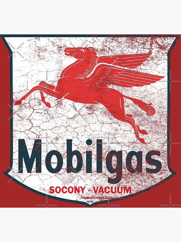 "Mobil Gas - Vintage Retro Gasoline Poster" Poster for Sale by ...