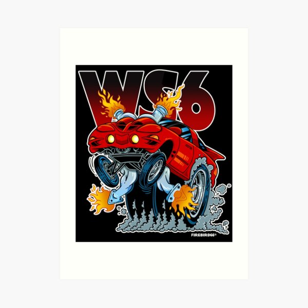 "WS6 Firebird Trans Am " Art Print by Firebird66 | Redbubble