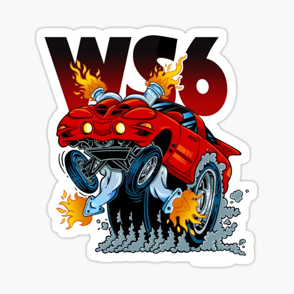 "WS6 Firebird Trans Am " Sticker for Sale by Firebird66 | Redbubble