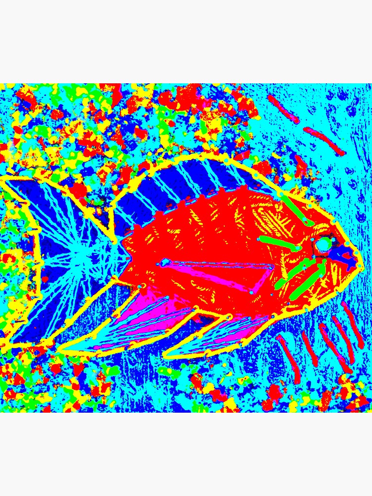 "Glow Fish String Art by Christiane Marie" Sticker by CM37 | Redbubble