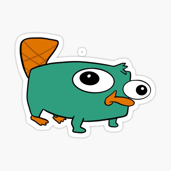 "Perry the Platypus" Sticker for Sale by elliegrintsaig | Redbubble
