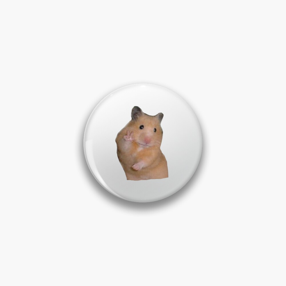 "Hamster Holding Peace Sign Meme" Sticker for Sale by smileystickeers ...