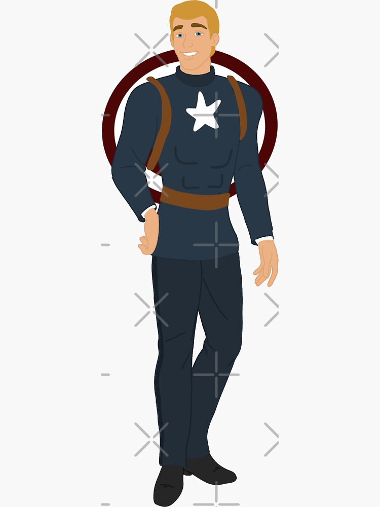 "Prince Steve Rogers" Sticker by BrieFine22 | Redbubble