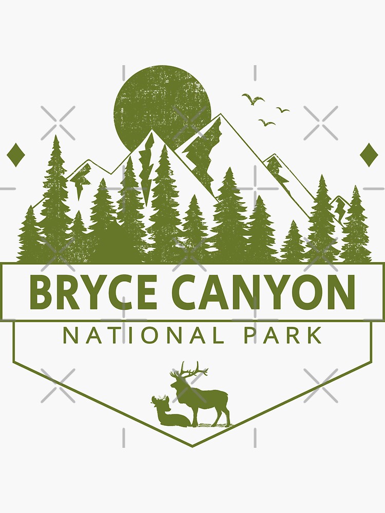 "Bryce Canyon National Park" Sticker for Sale by Home-Spirit | Redbubble