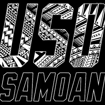 Sticker for Sale avec l'œuvre « Uso Samoan » de l'artiste LINDAcizar ...