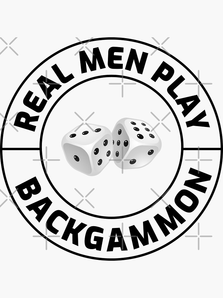 "Backgammon Player Board Game Funny Sayings Gift" Sticker for Sale by ...