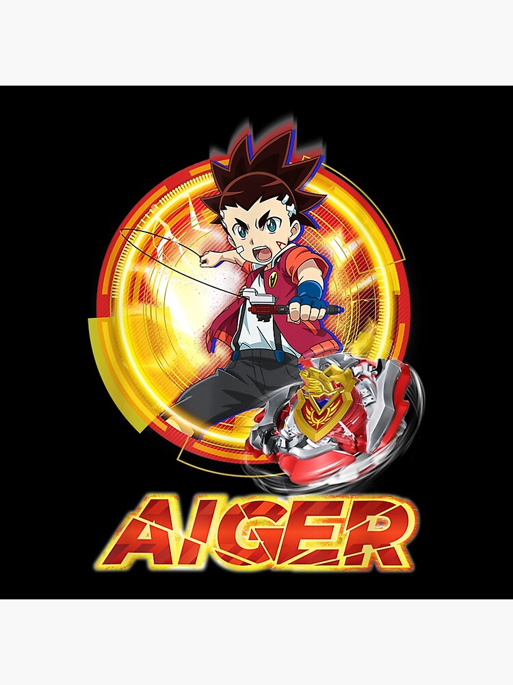 "BEYBLADE BURST TURBO AIGER" Art Board Print for Sale by Bernardobasto ...