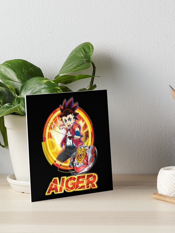 "BEYBLADE BURST TURBO AIGER" Art Board Print for Sale by Bernardobasto ...